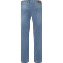 MAC Herren Tapered-fit-Jeans "Jog ́n Jeans"summer blau used, Gr. 31, Denim/Jeans, Obermaterial: 90% Baumwolle, 8% Polyester, 2% Elasthan, Jeans, im