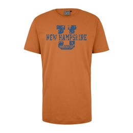 Herren T-Shirt "NEW HAMPSHIRE", orange, Gr. XXL, Ahorn Sportswear, bedruckt, 100% Baumwolle, Shirts, mit coolem Frontprint