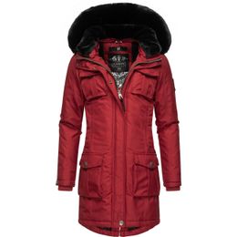 Navahoo Damen Wintermantel "Tiniis", rot, Gr. XS, Oberstoff: 56% Nylon, 44% Polyester. Futter: 100% Polyester. Wattierung: 100% Polyester.