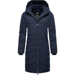 Ragwear Damen Steppmantel "Dizzie Coat", blau, Gr. S, Au&szlig;enmaterial: 100% Polyester; Innenfutter: 100% Polyester; Wattierung: 100% Polyester, M&auml;ntel,