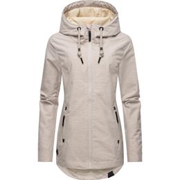 Ragwear Damen Outdoorjacke "Zuzka", wei&szlig;, Gr. M, Au&szlig;enmaterial: 100% Polyester; Innenfutter: 100% Polyester, Jacken, stylische &Uuml;bergangsjacke mit