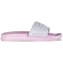 Lotto Damen Badesandale, Gr. 36rose, wei&szlig;, Synthetik, Schuhe, mit praktischem Klettverschlu&szlig;