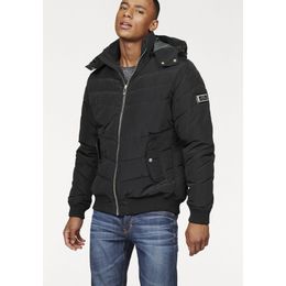 Bruno Banani Herren Blouson, schwarz, Gr. XXXL, unifarben, Obermaterial: 100% Polyester. Besatz: 100% Polyurethan. Futter: 100% Polyester.
