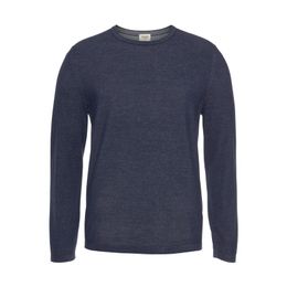 OLYMP Damen Rundhalspullover "OLYMP Strick Casual", blau, Gr. M, Obermaterial: 100% Baumwolle, Pullover, Crew Neck