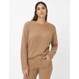 Brax Damen Strickpullover Style LISA walnut, hellbraun, Gr. 42