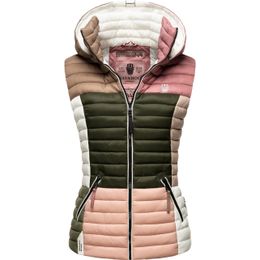 Navahoo Damen Steppweste "Shadaa Multikulti", beige, Gr. XS, Oberstoff: 100% Nylon. Futter: 100% Polyester. Wattierung: 100% Polyester, Westen,