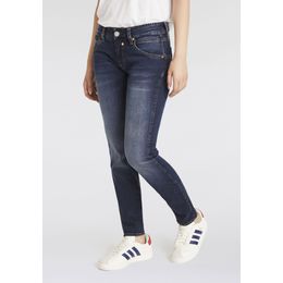 Herrlicher Damen Slim-fit-Jeans "Touch Slim Denim Stretch", blau, Gr. 27, unifarben, Denim/Jeans, Obermaterial: 98% Baumwolle, 2% Elasthan, Jeans, im