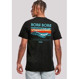 F4NT4STIC Damen T-Shirt "Bora Bora Leewards Island", schwarz, Gr. XL, Obermaterial: 100% Baumwolle, Shirts, Premium Qualit&auml;t