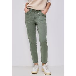 Street One Damen Cargojeans "Style Charlie Boyfriend"sage gr&uuml;n washed, Gr. 30, unifarben, Denim/Jeans, Obermaterial: 81% Baumwolle, 17% Polyester, 2%