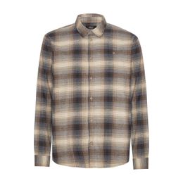 Herren Flanellhemd "Clean Cut Copenhagen Dylan Checked Flannel Shirt"ecru navy, Gr. L, Clean Cut Copenhagen, 100% Baumwolle, Hemden