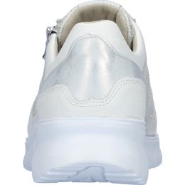 Waldl&auml;ufer WALDL&Auml;UFER Damen Keilsneaker "K-JANKA", Gr. 4,5, wei&szlig;, Nappaleder, Textil, Veloursleder, Schuhe, Schn&uuml;rschuh, Halbschuh, Komfortschuh in Extraweite K