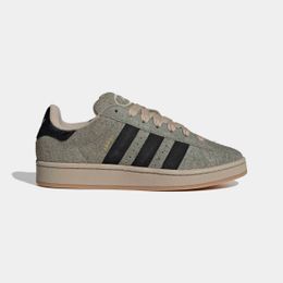 Herren Sneaker "CAMPUS 00S", adidas originals, Gr. 41silber pebble, core schwarz, stone khaki, Leder, Schuhe