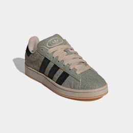 Sneaker adidas originals "CAMPUS 00S", Herren, Gr. 37, silber pebble, core schwarz, stone khaki, Leder, Schuhe Sneaker