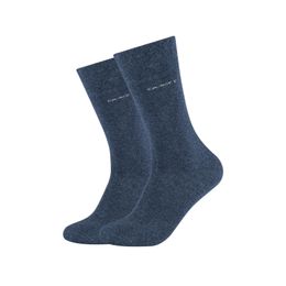 Camano Herren Socken "ca-soft", Gr. 39, blau, Baumwollmischung, melange, meliert, Socken, mit verst&auml;rktem Fersen- und Zehenbereich