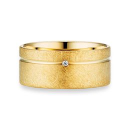 Phoenix PH&Ouml;NIX Damen Trauring "Schmuck Partnerring Ehering Verlobungsring Freundschaftsring", 57, 0,01 SI = kleine Einschl&uuml;sse mit Brillant, Silber 925