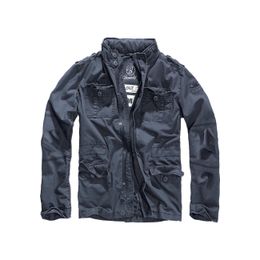 Allwetterjacke Brandit "Brandit Herren Britannia Jacket", Herren, Gr. 4XL, indigo, 100% Baumwolle, unifarben, normal, amerikanischer Ausschnitt, Jacken