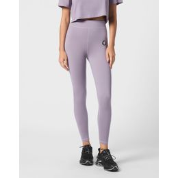 Plein Sport Damen Leggings "Scratch"73, lila, Gr. XXL, Obermaterial: 65% Polyamid, 35% Elasthan, Hosen