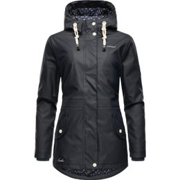 Navahoo Damen Regenjacke "Oceans Heart", blau, Gr. XL, Oberstoff: 70% Polyester, 30% Polyurethan. Futter: 100% Polyester. Wattierung: 100% Polyester.
