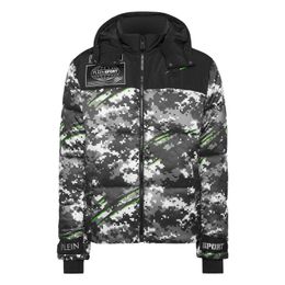 Plein Sport Jungen Winterjacke "Winterjacke", schwarz, Gr. M, Obermaterial: 100% Polyester; Futter: 100% Nylon; F&uuml;llung: 100% Polyester, Jacken