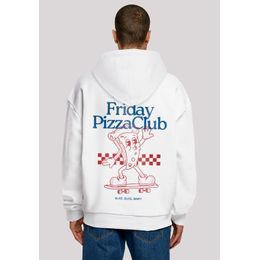 F4NT4STIC Herren Kapuzenpullover "Friday Pizza Club", wei&szlig;, Gr. XXL, Obermaterial: 100% Baumwolle, Pullover, Premium Qualit&auml;t