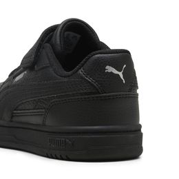 Puma M&auml;dchen Sneaker "Caven III Sneakers Kinder", Gr. 28schwarz silber metallic, Obermaterial: Synthetik, Textil. Futter: Textil. Innensohle: Textil,