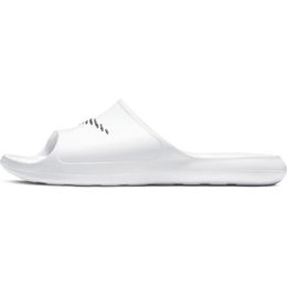 Nike Sportswear Herren Badesandale "VICTORI ONE SHOWER SLIDE", Gr. 41, schwarz-wei&szlig;, Synthetik, kontrastfarbene Details, unifarben, Schuhe,