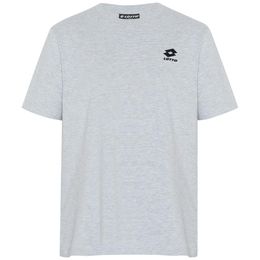 Lotto Herren T-Shirt, grau, Gr. XXL, unifarben, 95% Baumwolle, 5% Viskose, Shirts, - mit dezenter Logostickerei