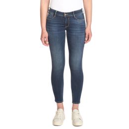 Damen 7/8-Hose "PULPC", blau, Gr. 33, Le Temps Des Cerises, 92% Baumwolle, 8% Elasthan, Hosen, mit 7/8-L&auml;nge