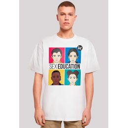 F4NT4STIC Herren T-Shirt "Sex Education Teen Illustrated", wei&szlig;, Gr. XXL, Obermaterial: 100% Baumwolle, Shirts, Premium Qualit&auml;t