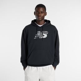 New Balance Herren Kapuzensweatshirt "AAZ Mens Lifestyle Hoodie BIG TEAL", schwarz, Gr. XXL, Obermaterial: 60% Baumwolle, 40% Polyester, Sweatshirts,