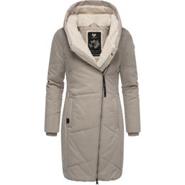 Ragwear Damen Wintermantel "Gordon Long", grau, Gr. XL, Obermaterial: 74% Baumwolle, 26% Nylon. Innenfutter: 100% Polyester. Wattierung: 100%