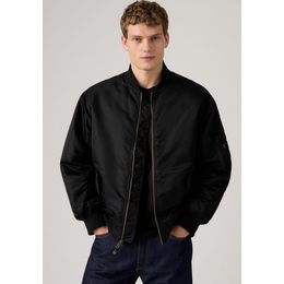 Levi's LEVI'S Herren Bomberjacke "MA-1 BOMBER", schwarz, Gr. L, unifarben, Web, Obermaterial: 100% Polyamid, Jacken