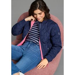 Kangaroos Damen Steppjacke, blau, Gr. 34, kontrastfarbene Details, unifarben, Web, Obermaterial: 100% Polyester. Futter: 100% Polyester. Wattierung: