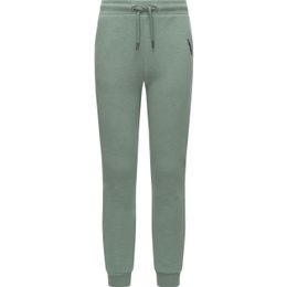 Ragwear Jungen Jogginghose "Barsy", gr&uuml;n, Basic, Gr. 134, Sweatware, Material: 70% Baumwolle, 30% Polyester, Hosen, Jungen Sweathose mit Kordelzug