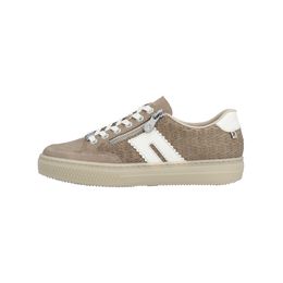 Rieker Damen Sneaker "Rieker Sneaker Glattleder", Gr. 39camel, Glattleder, Schuhe