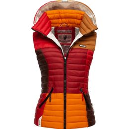 Navahoo Damen Steppweste "Shadaa Multikulti", braun, Gr. XS, Oberstoff: 100% Nylon. Futter: 100% Polyester. Wattierung: 100% Polyester, Westen,