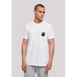 F4NT4STIC Damen T-Shirt "Colorfood Collection - Rainbow Apple", wei&szlig;, Gr. XXL, Obermaterial: 100% Baumwolle, Shirts, Print