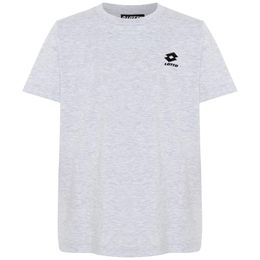 Lotto M&auml;dchen T-Shirt, grau, Gr. 134, clean, 95% Cotton, 5% Viscose, Shirts, - mit kleiner Logostickerei