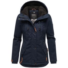 Marikoo Damen Winterjacke "Bikoo", blau, Gr. L, Oberstoff: 100% Baumwolle. Futter: 100% Polyester. Wattierung: 100% Polyester. &Auml;rmelfutter: 100%