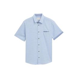 Tom Tailor Button Up Shirt male Blue size XXL