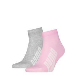 Puma Kurzsocken "Puma UNISEX BWT LIFESTYLE QUARTER", Gr. 39rose water, Baumwollmischung, Socken, mit gro&szlig;em Logoschriftzug