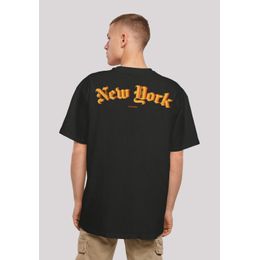 F4NT4STIC Damen T-Shirt "New York Orange OVERSIZE TEE", schwarz, Gr. XS, Obermaterial: 100% Baumwolle, Shirts, Print