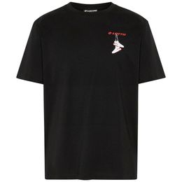 Lotto Herren T-Shirt, schwarz, Gr. S, unifarben, 100% Cotton, Shirts, - mit coolem Print
