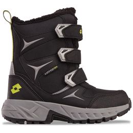 Lotto M&auml;dchen Klettboot, Gr. 30, schwarz, Synthetik, mehrfarbig, Schuhe, - wasserdicht, windabweisend & atmungsaktiv