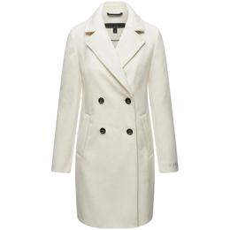 Navahoo Damen Kurzmantel "Frostjuwel 14", wei&szlig;, Gr. XL, Obermaterial: 80% Polyester, 10% Modacryl, 10% Viskose. Innenfutter: 100% Polyester.