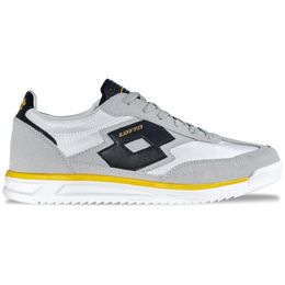 Lotto Herren Sneaker, Gr. 36leuchtendesgrau, schwarz, Synthetik, mehrfarbig, Schuhe, - mit bequem gepolsterter Schaftkante