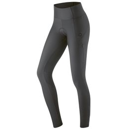 Gonso "Essential Tight Cargo SC W" Damen Radhose lang mit Sitzpolster, Radlerhose mit Taschen, Tight Fit