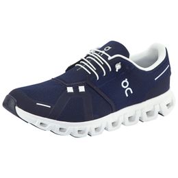 On RUNNING Herren Sneaker "On RUNNING CLOUD 6", Gr. 47midnight, wei&szlig;, Synthetik, Schuhe