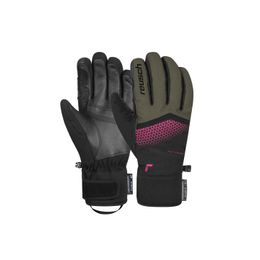 Reusch Damen Skihandschuhe "Micky R-TEX XT", gr&uuml;n, Gr. 7,5, mehrfarbig, 85% Polyester, 15% Ziegenleder, Handschuhe, mit wasserdichter Membran