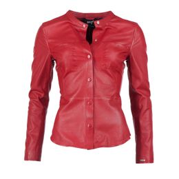 Maze Damen Lederjacke "4202130", rot, Gr. S, Obermaterial: 100% Lammleder; &Auml;rmelfutter: 100% Polyester, Jacken